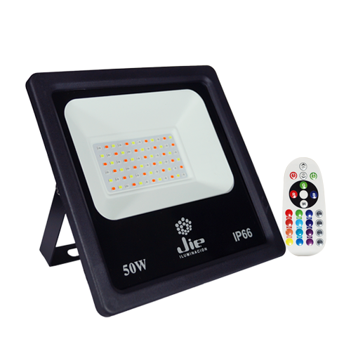 PROYECTOR LED RGB 50W IP66 NEGRO