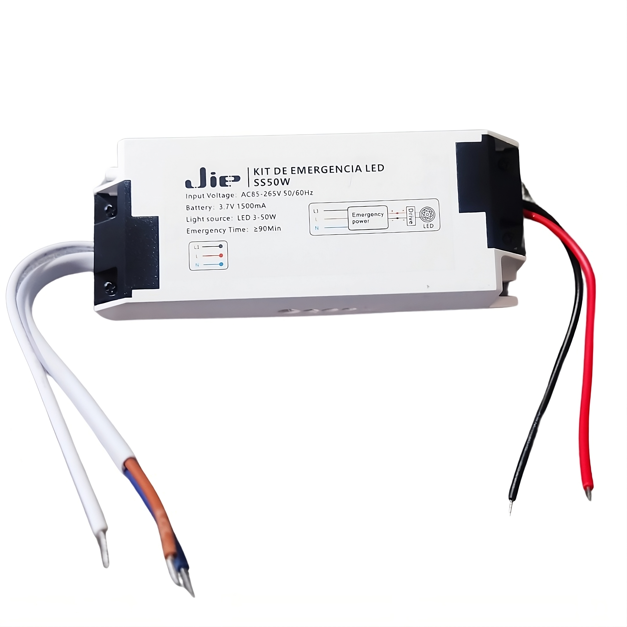 KIT DE EMERGENCIA LED 50W UNIVERSAL 90 MINUTOS DE AUTONOMIA