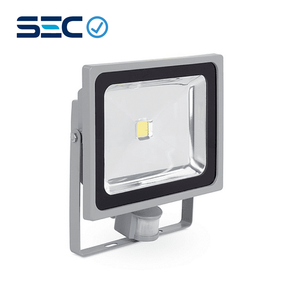 PROYECTOR LED COB 50W GRIS IP65 CON SENSOR DE MOVIMIENTO
