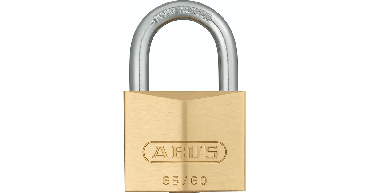 Candado Laton 65 60 Kd Blis Abus con cuerpo de latón maci...