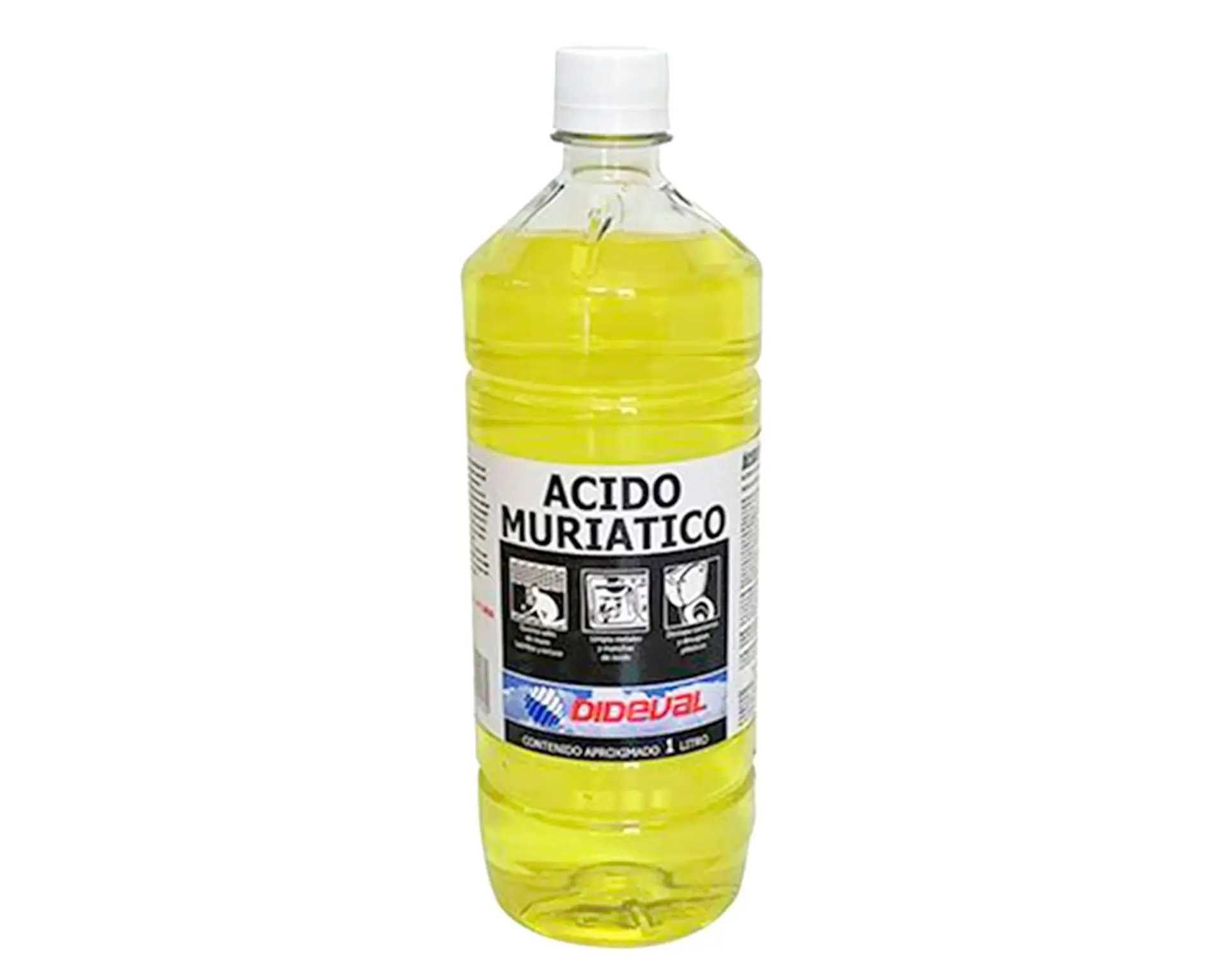 ácido Muriático 1 Litro Dideval Amarillo