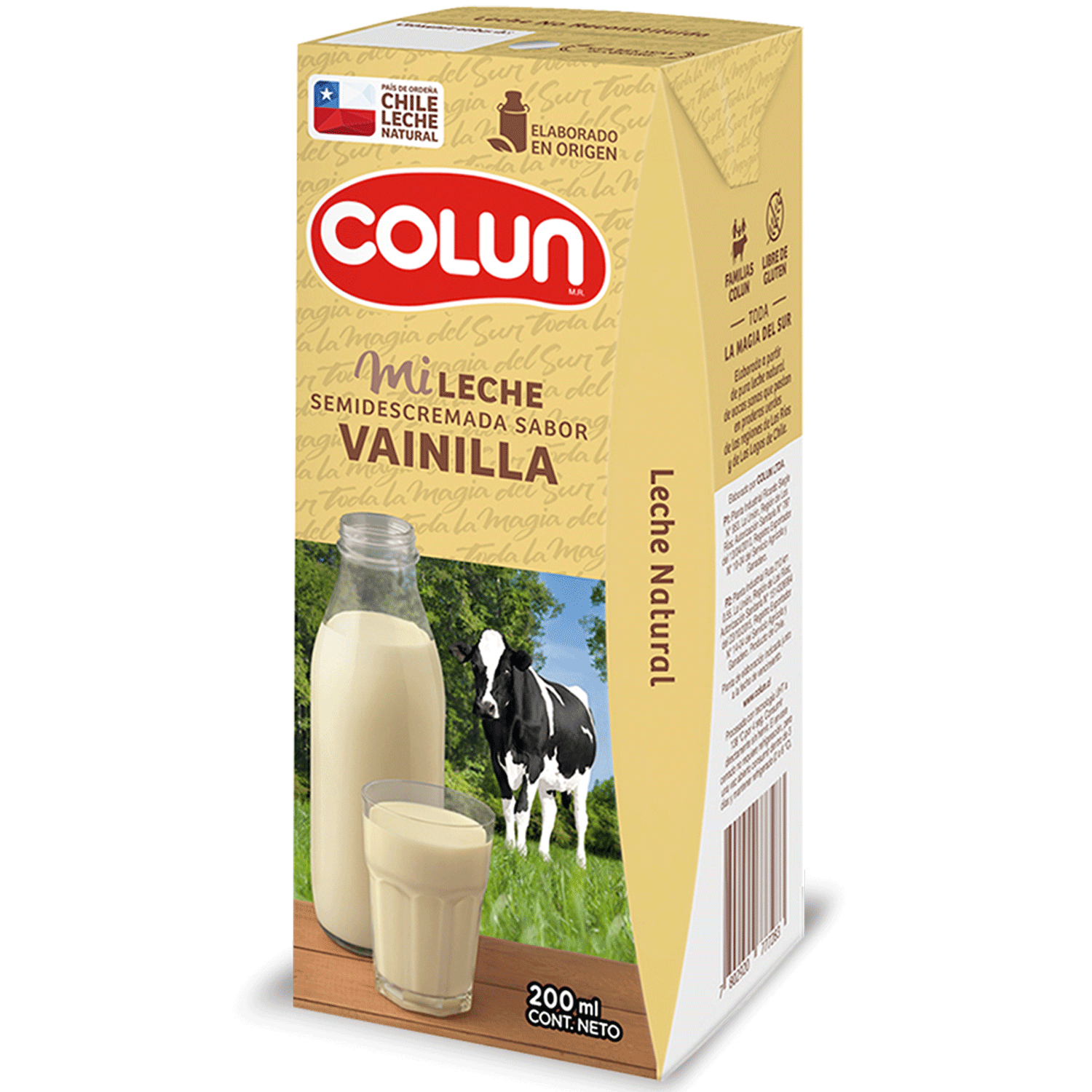 Pack de 6 unidades de 6 Leche sabor Colun 200 CC