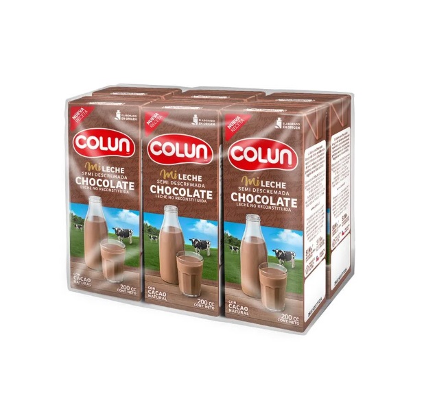 Pack de 6 unidades de 6 Leche sabor Colun 200 CC