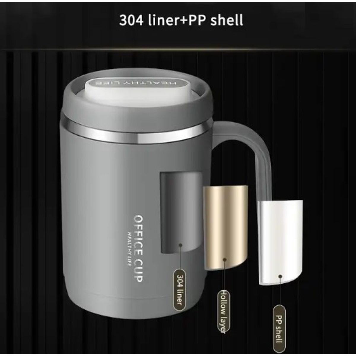 Tasa térmica/ Mug con bombilla. 500 ml