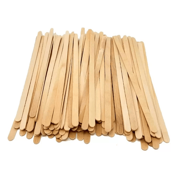 Revolvedor de Madera 18 cm - Paquete de 100 Unidades | EMPAK2