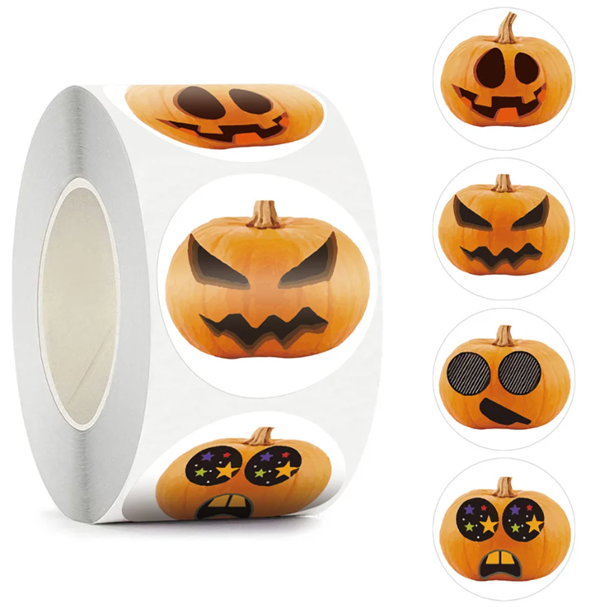 50 Stickers - Halloween 02 calabazas | EMPAK2