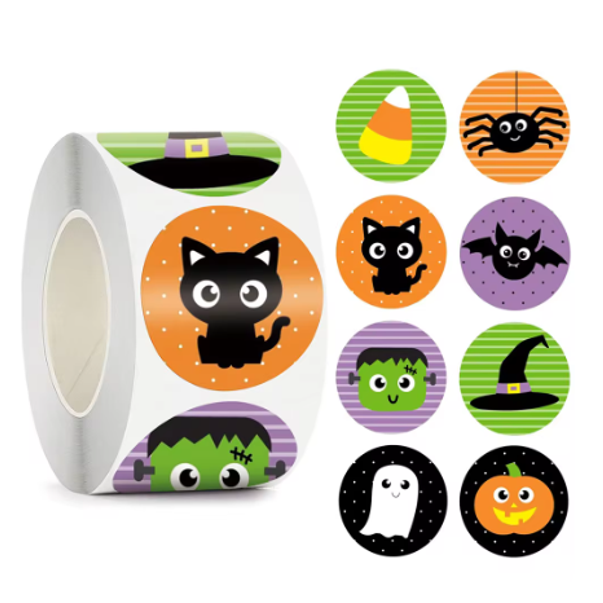 50 Stickers - Halloween 02 calabazas | EMPAK2