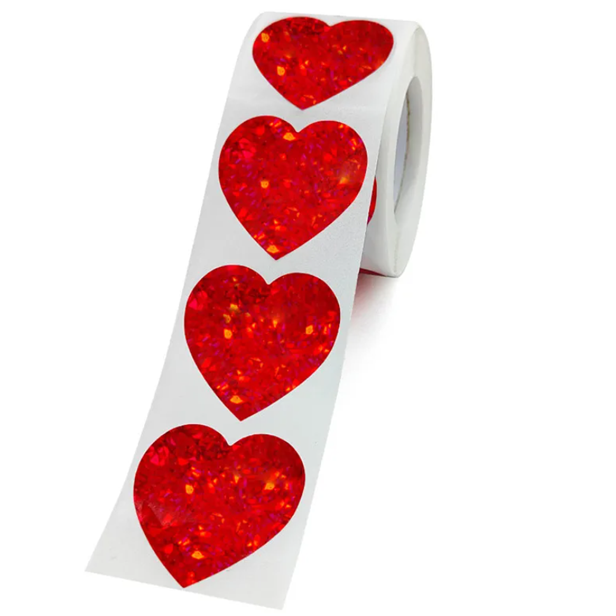 50 Stickers - Corazon 08 Rojo Brillante | EMPAK2
