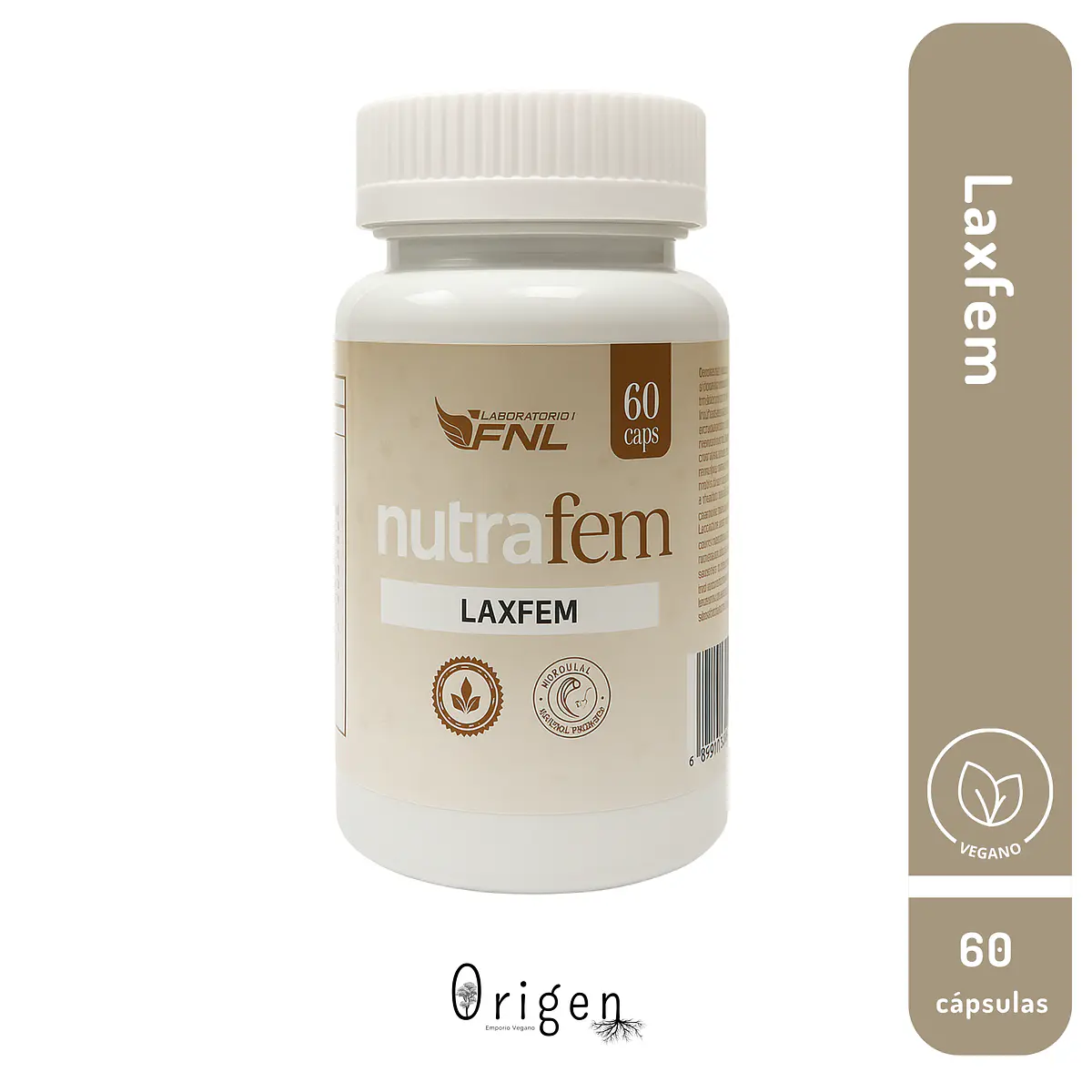 NutraFem Laxfem 60 Cápsulas | Probióticos + Fibra + Extracto
