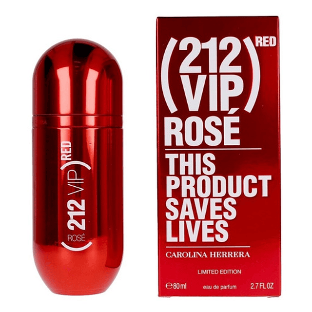 212 Vip Rose Red 80ml EDP de Carolina Herrera