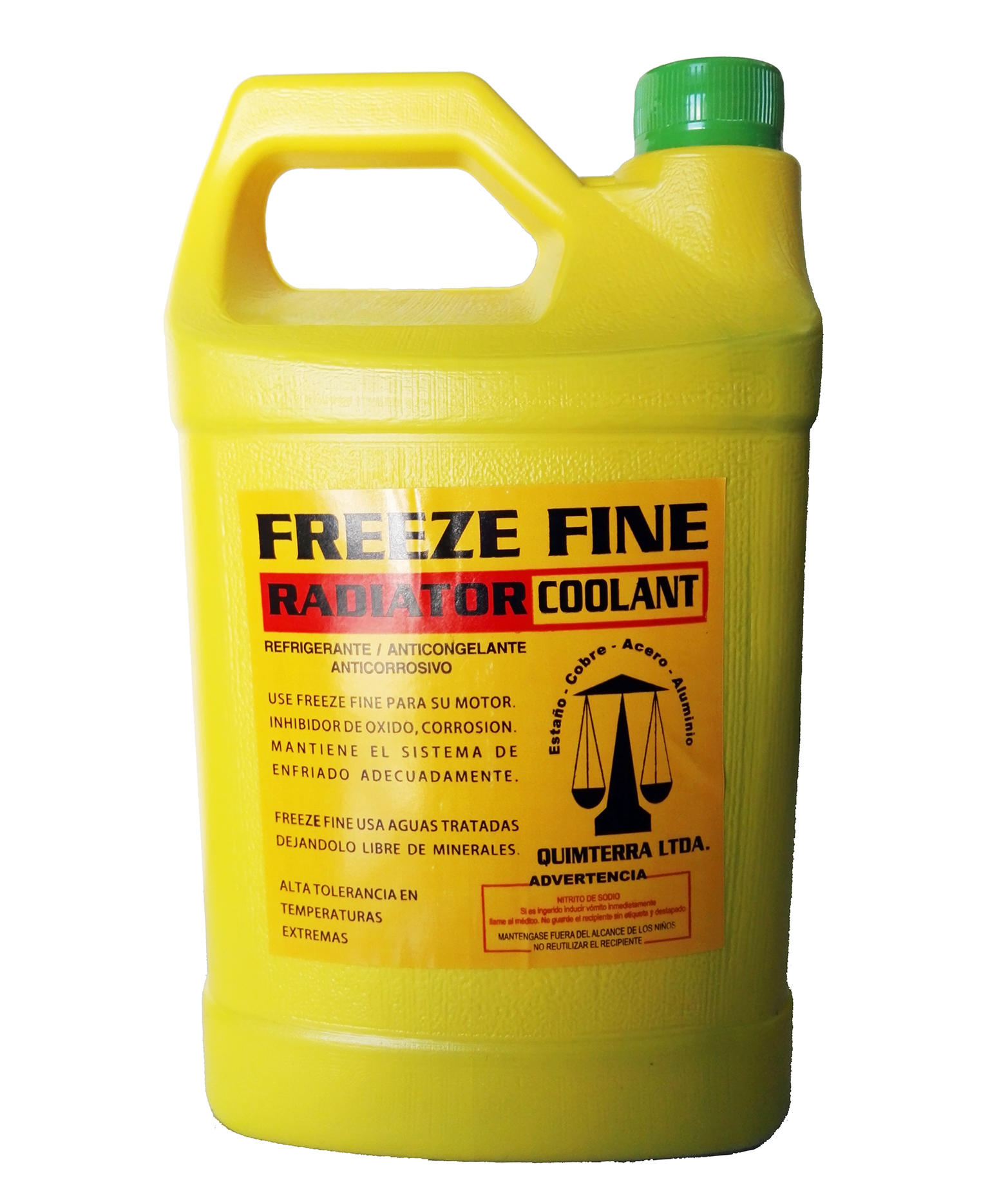 Freeze Fine Antifreeze Coolant Anticongelante Color Verde