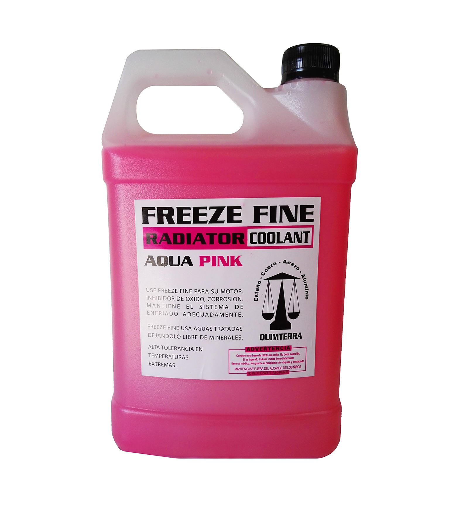 Freeze Fine Antifreeze Coolant Anticongelante Color Rosado