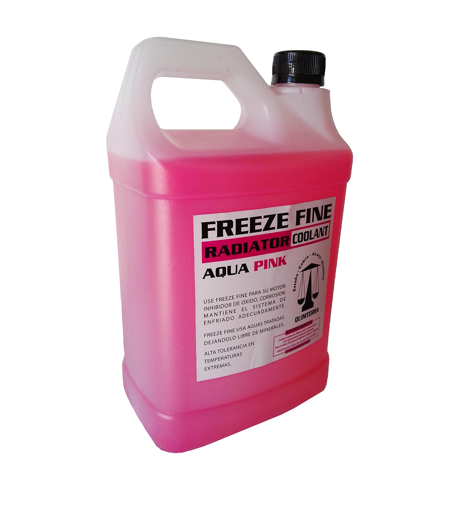 Freeze Fine Antifreeze Coolant Anticongelante Color Rosado