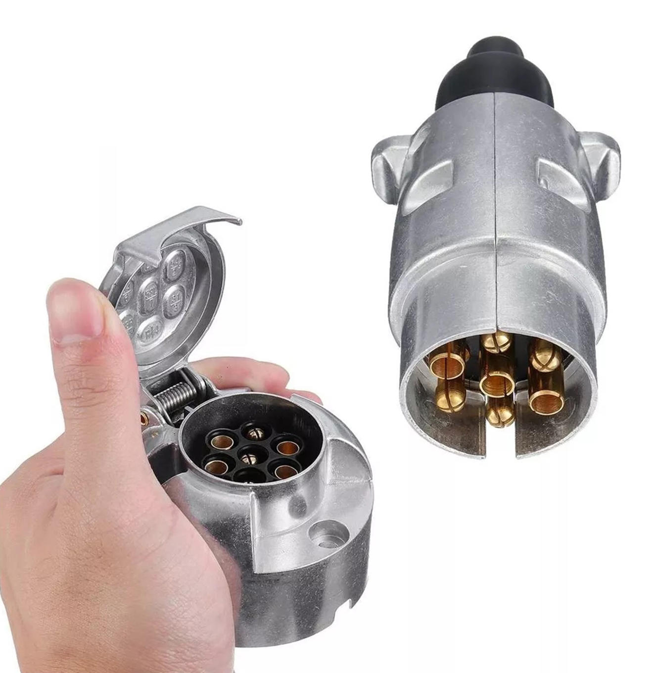 Enchufe Conector Macho Y Hembra Carro Arrastre Remolque