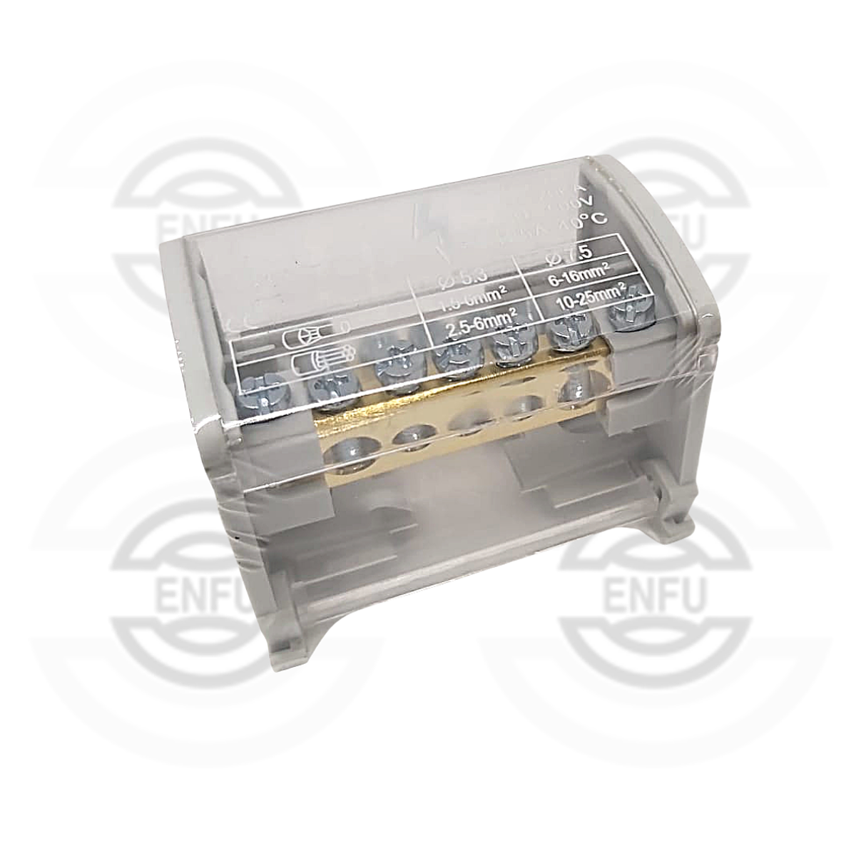 Repartidor Bipolar aislado de 7 Conexiones ,500V corrient...