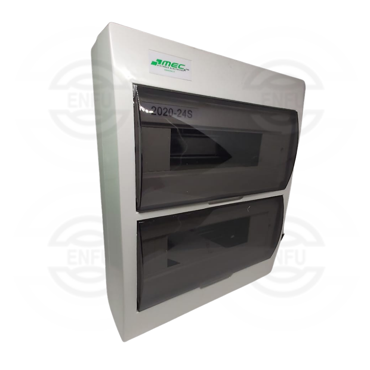 Tablero Sobrepuesto con Puerta. 24 circuitos riel DIN