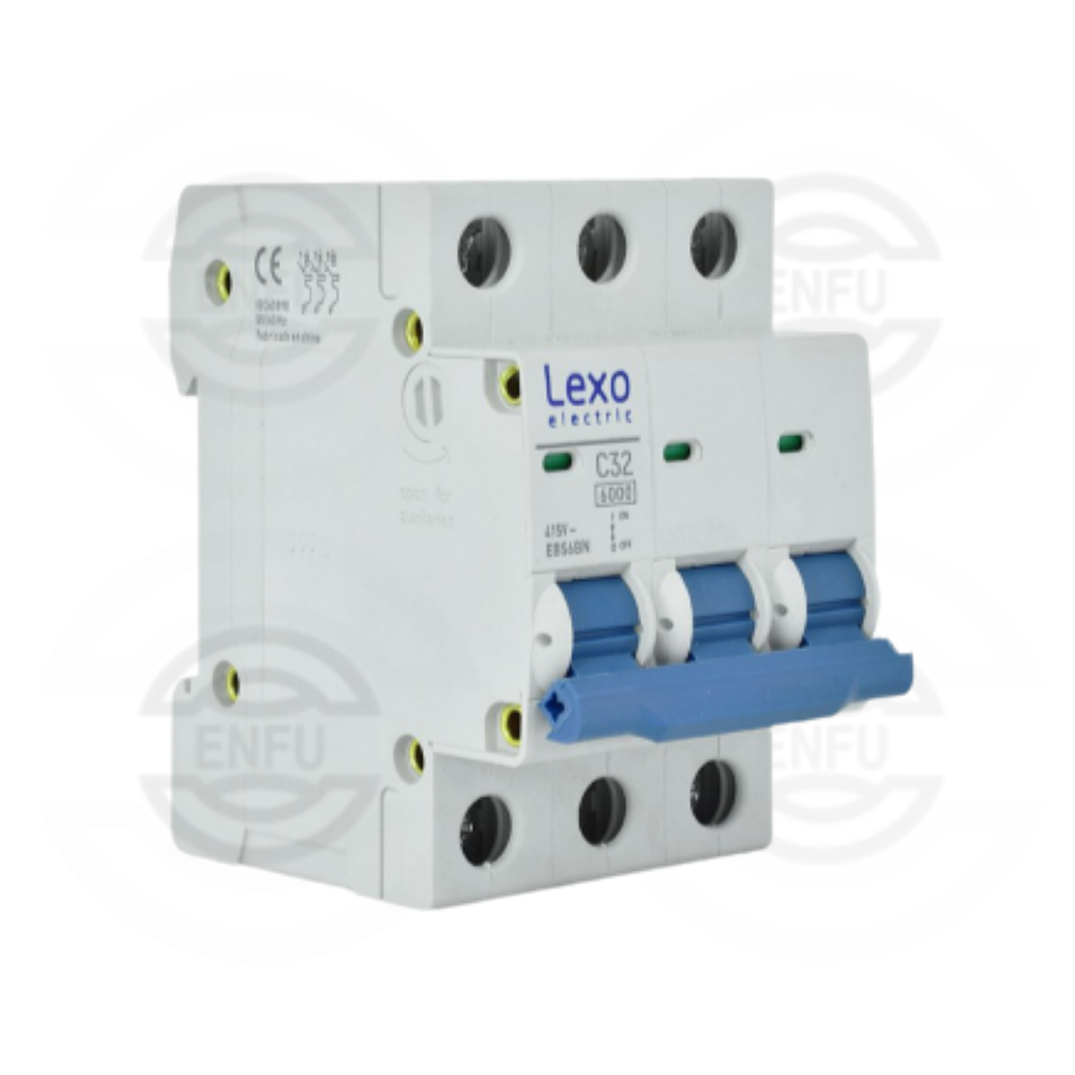 Interruptor automático trifásico 3x32A, 6kA Lexo
