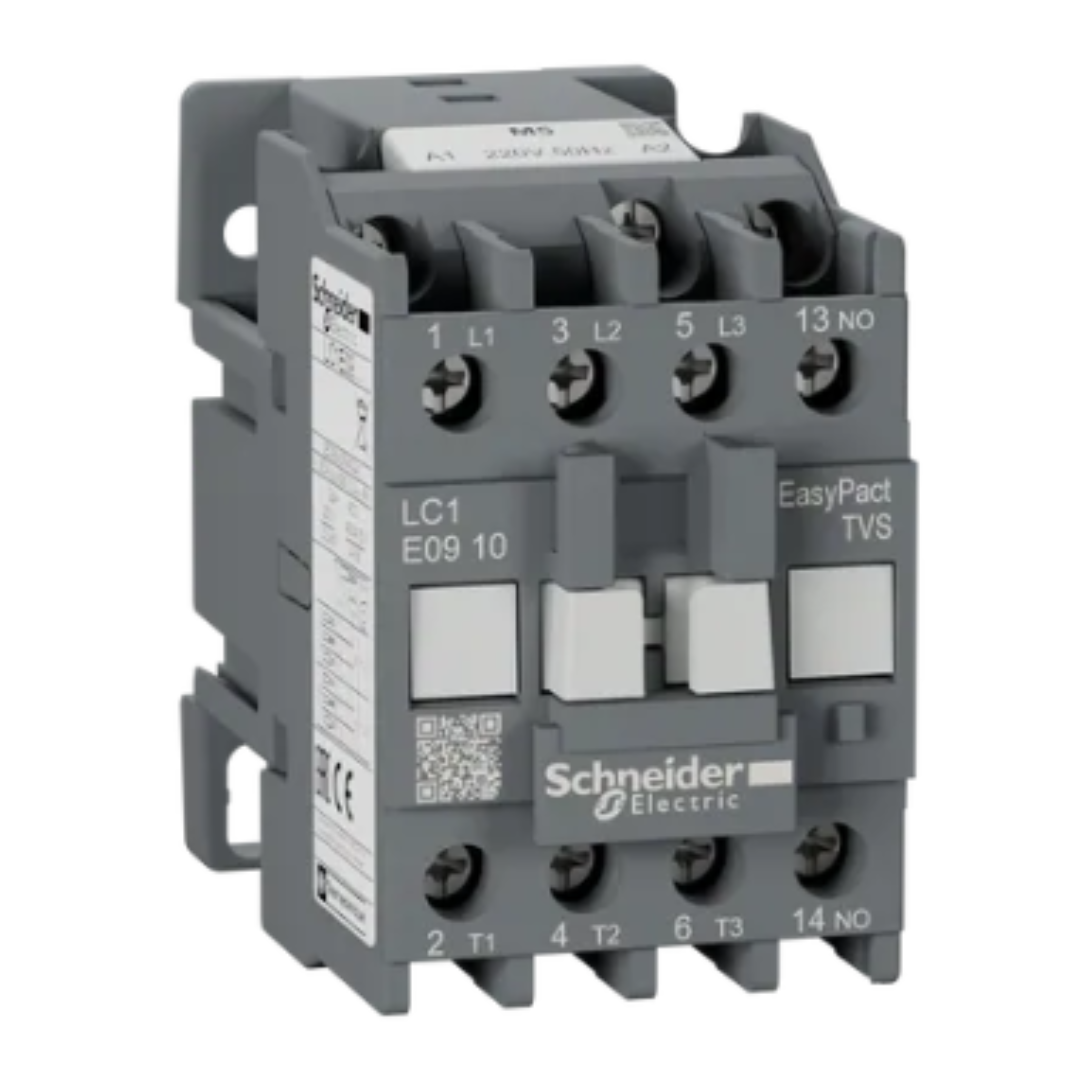 Contactor 3p 9A AC3 220VAC EasyPact TVS 1NO 4KW 400V Schneid