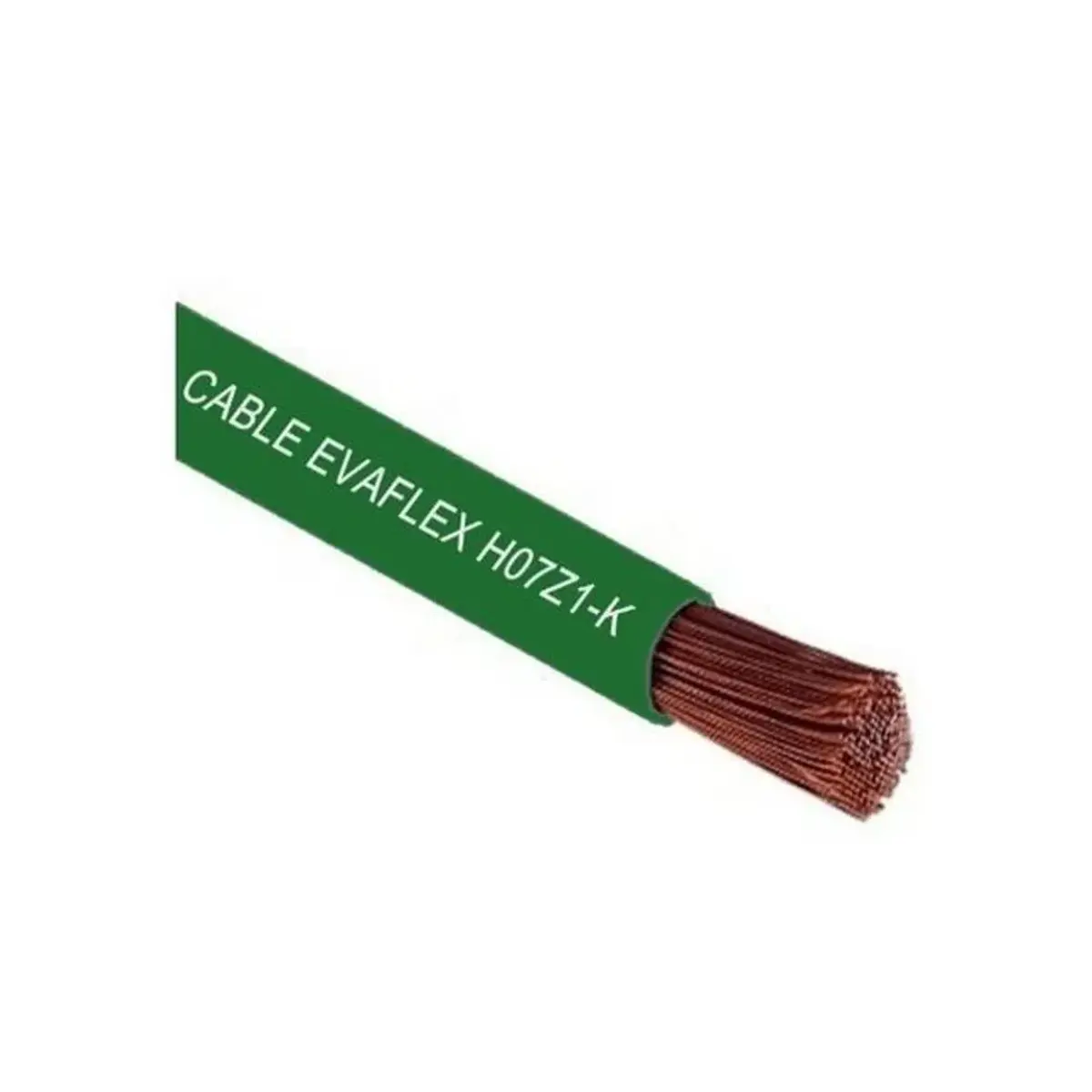Cable Verde EVA libre de halógenos 4mm (H07Z1-K) 10mt