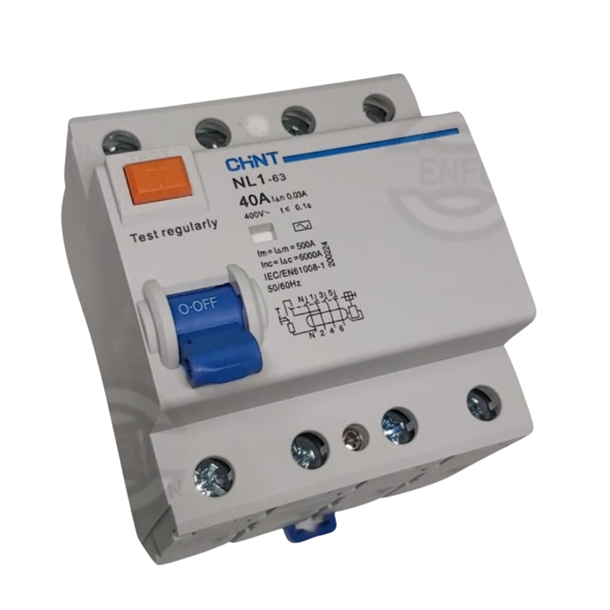 Interruptor Diferencial Trifásico 4x40A 30mA NL1 TIPO AC CHI