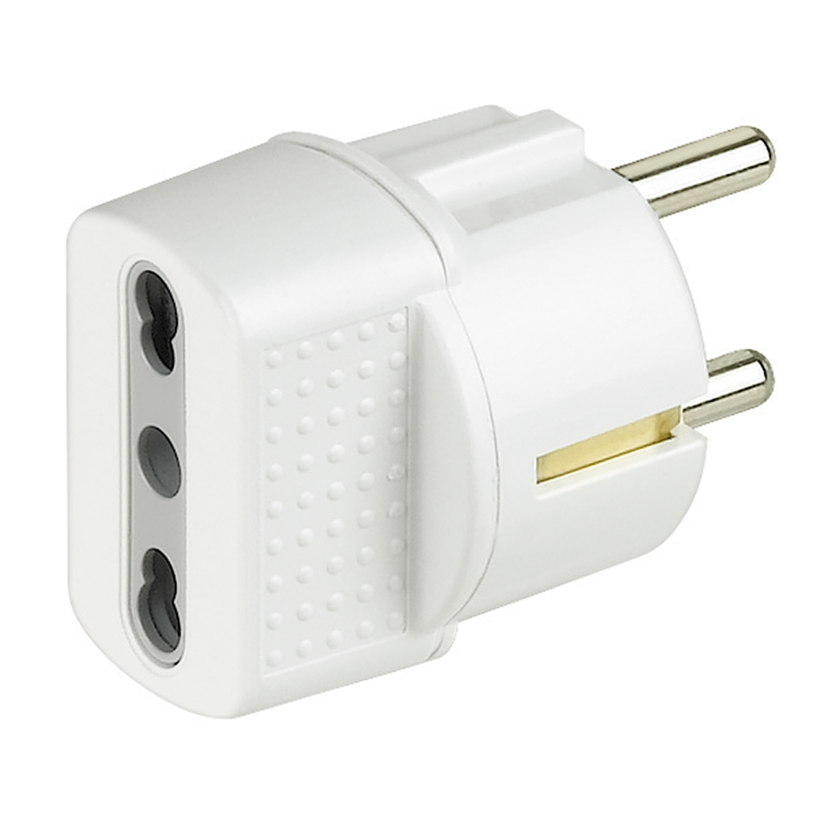 Adaptador Schuko con entrada 10/16A Bticino