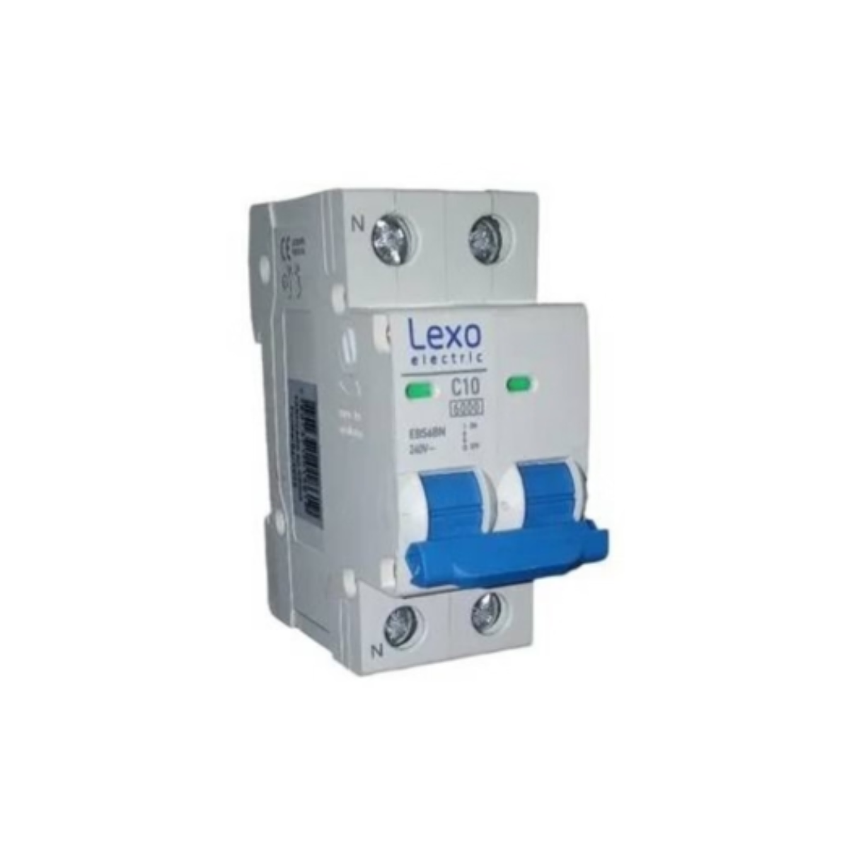 Interruptor Automático 2x10A (1P+N) CURVA C LEXO 6K