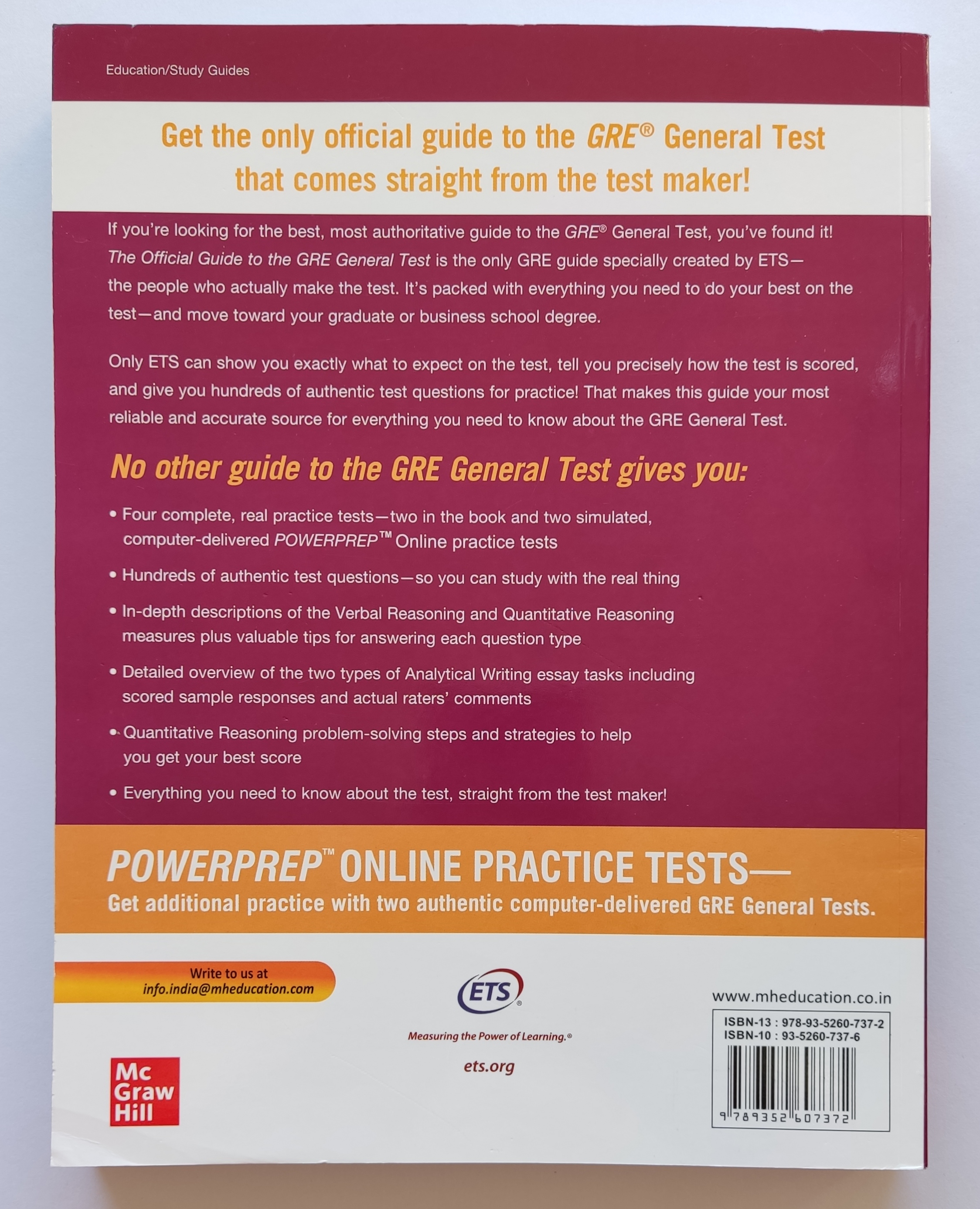 Libro The Official Guide to the GRE 3rd edition