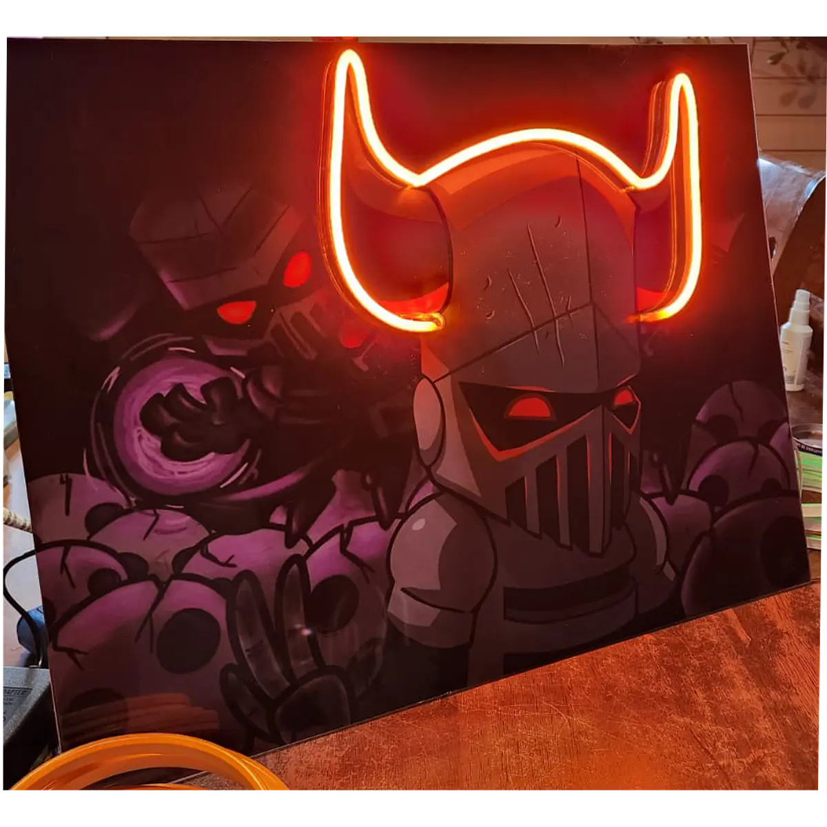 Cuadro Decorativo con Luz Led Neón Flex Personalizado 60x40