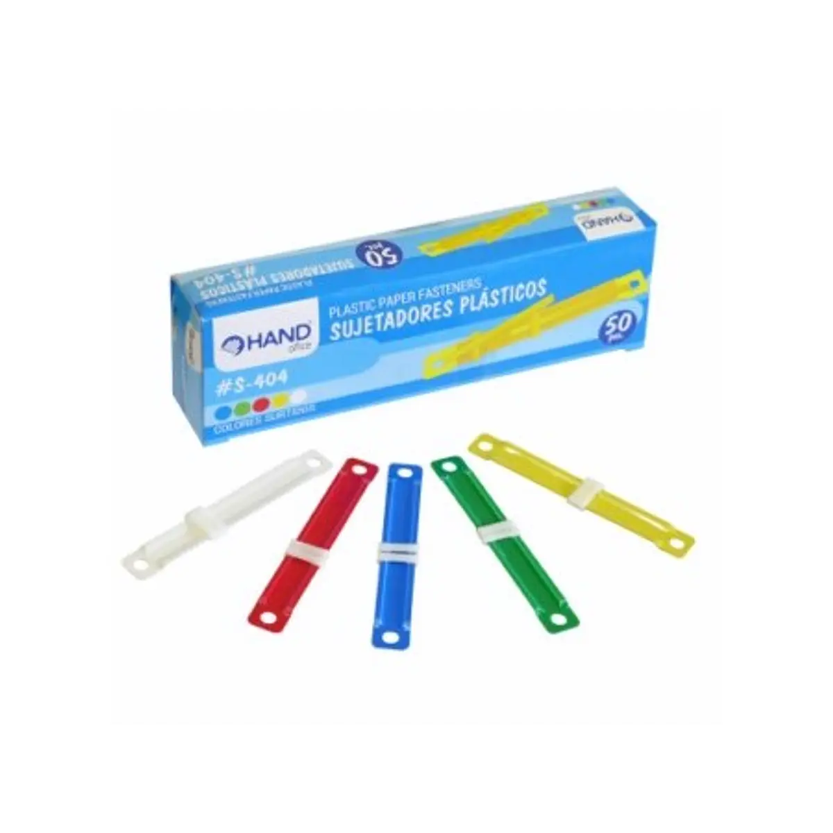 ACCOCLIP PLASTICO COLORES 50UND SELLOFFICE