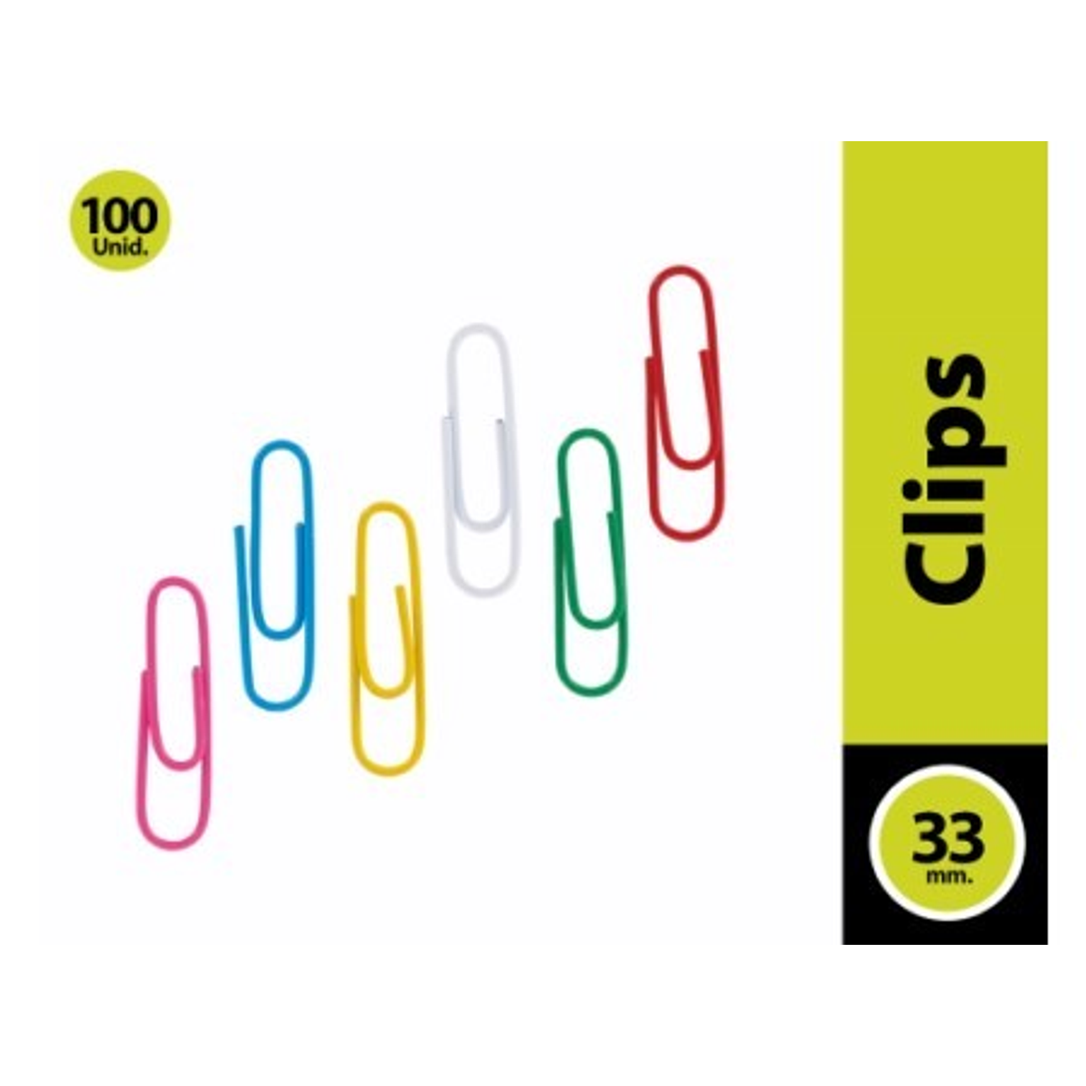 CLIP METALICO 33MM 100UND SELLOFFICE