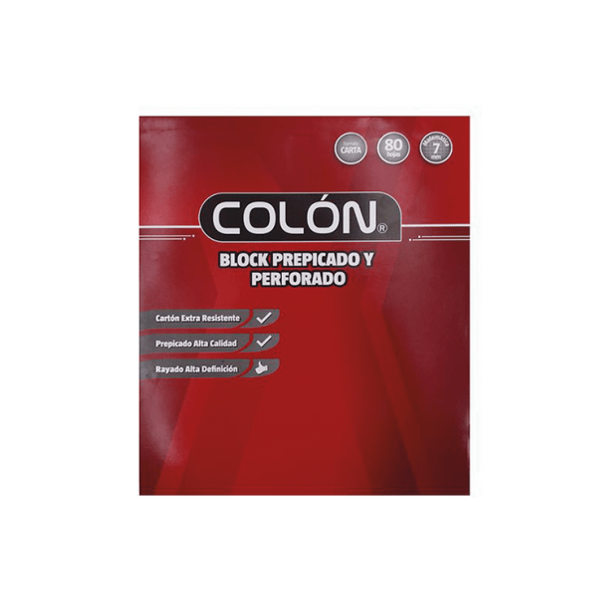 BLOCK PREPICADO COLÓN PERFORADO M7 (OFICIO - CARTA )