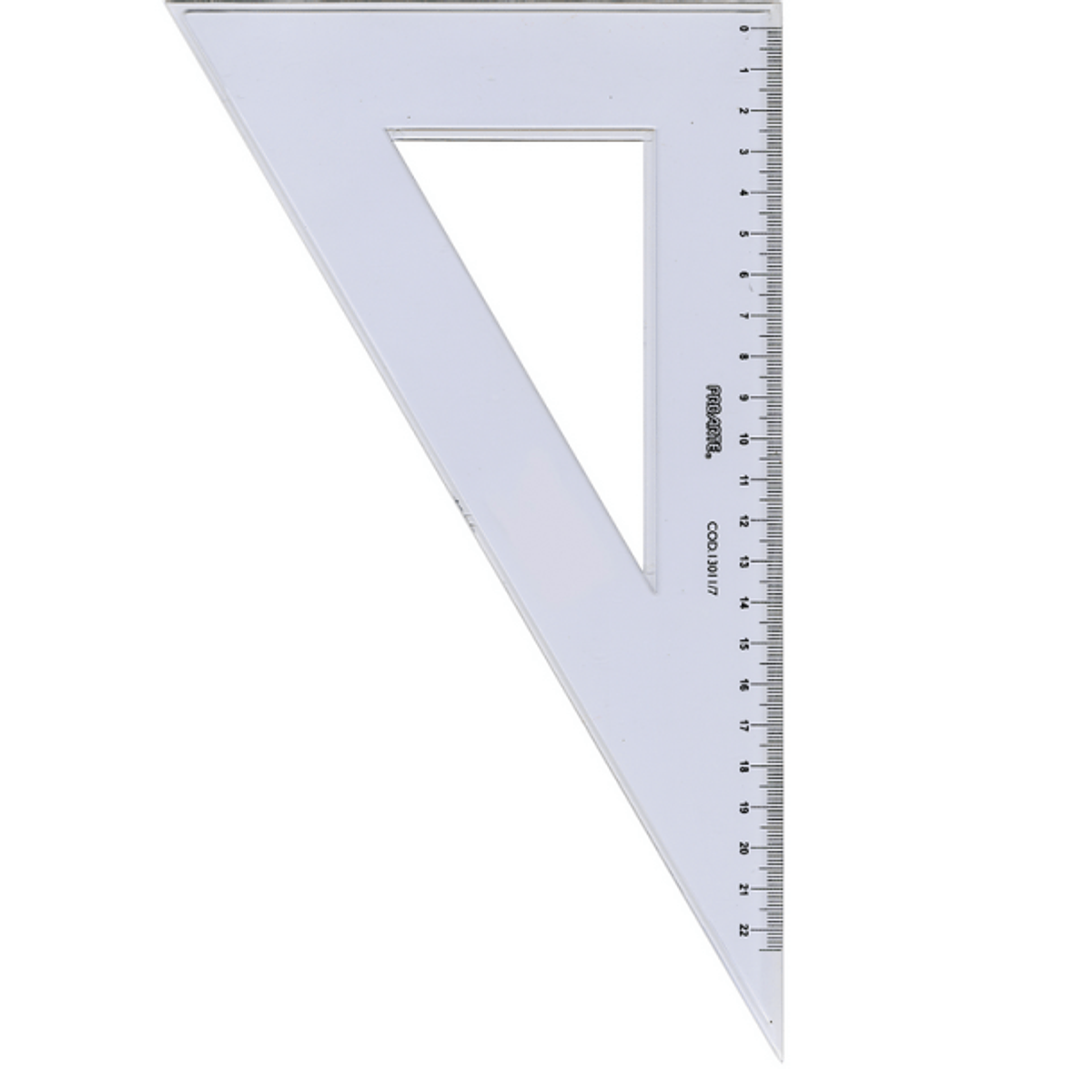 ESCUADRA BISELADA PROARTE 60° 25 CM