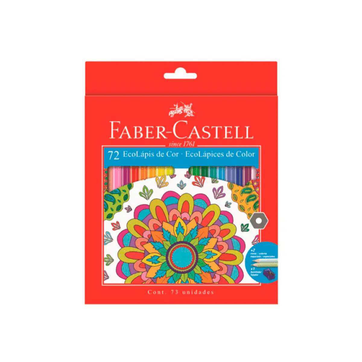 LÁPIZ COLOR FABER CASTELL LARGO 72 COLORES
