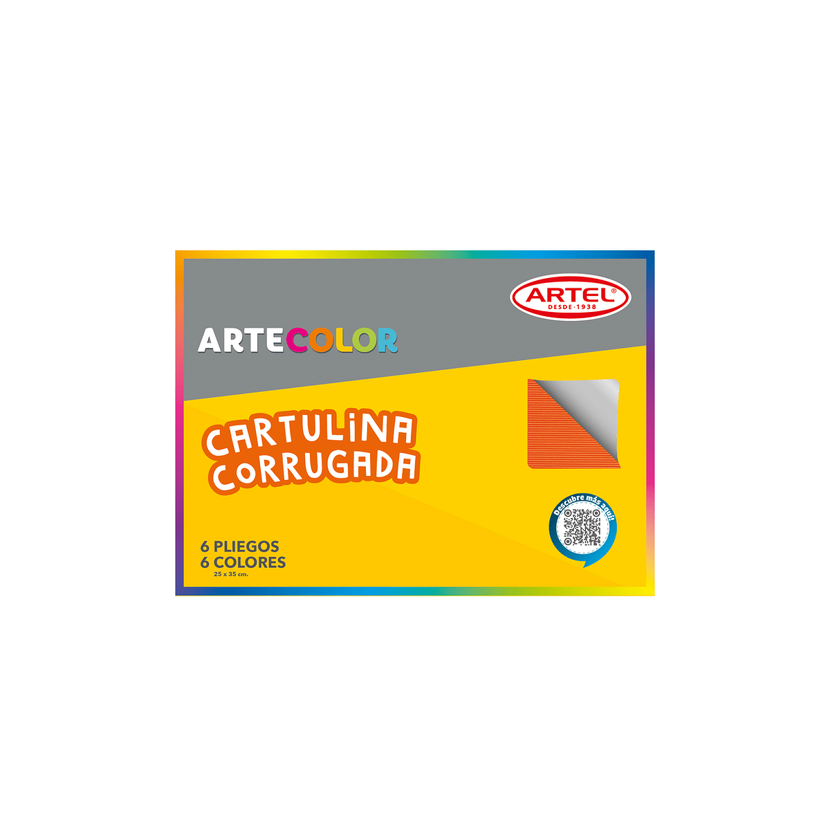 CARPETA ARTE ARTEL CARTULINA CORRUGADA 6 PLIEGOS