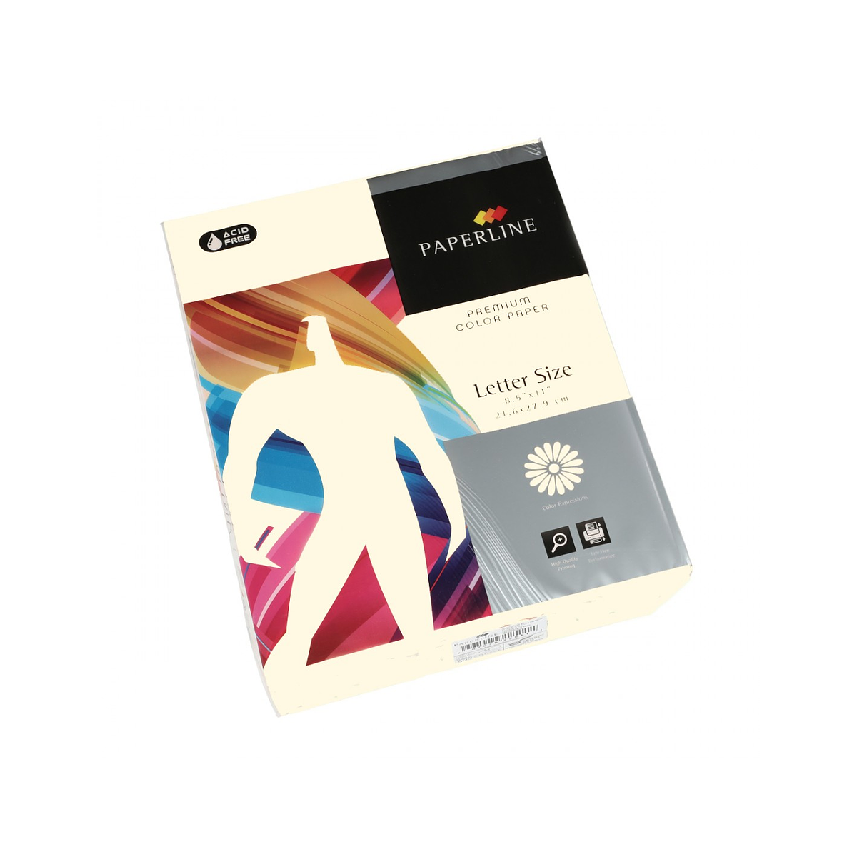 RESMA DE PAPEL CARTA COLORES 500HJS PAPERLINE