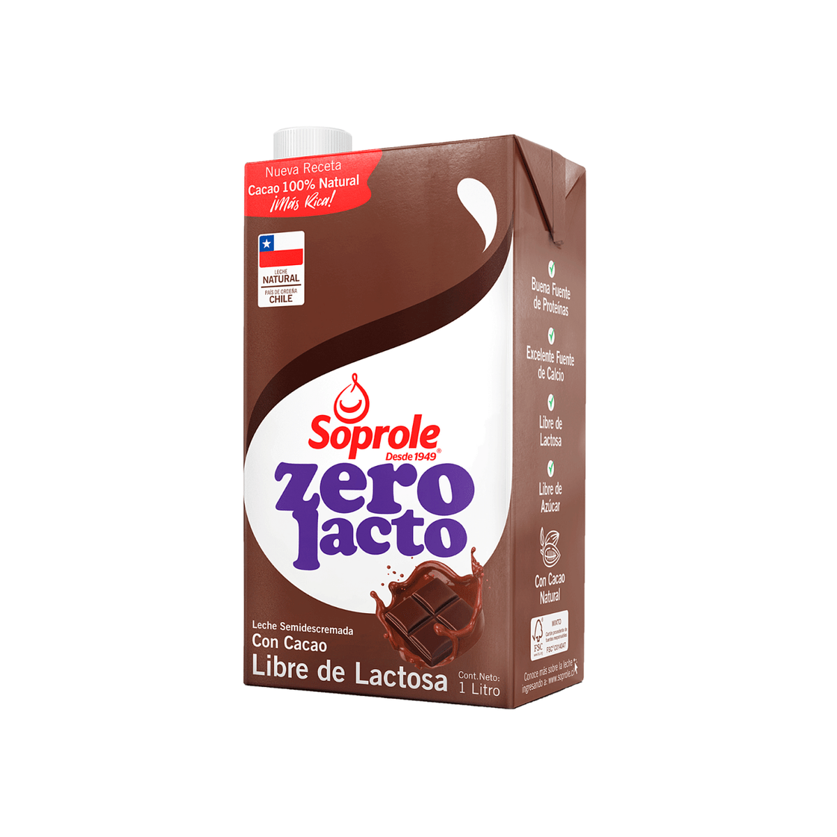LECHE LÍQUIDA SOPROLE ZERO LACTO 1 L VARIEDADES