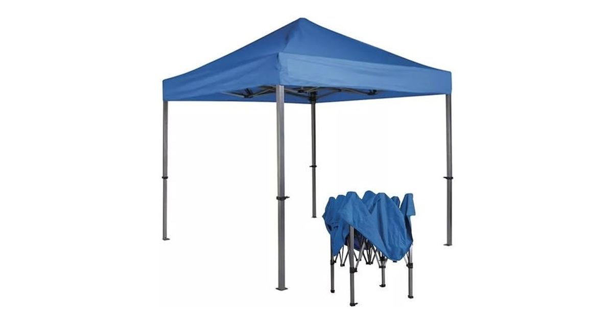 Toldos plegable Azul/Gris 2X2 metros