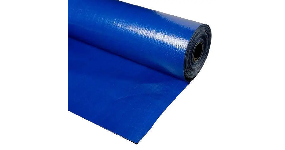 Rollo de Tarpaulin 4 mt de ancho y 50 mt de largo Azul Gris