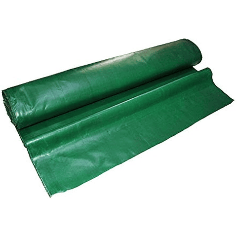 Rollo de Tarpaulin 2 mt de ancho y 100 mt de largo verde