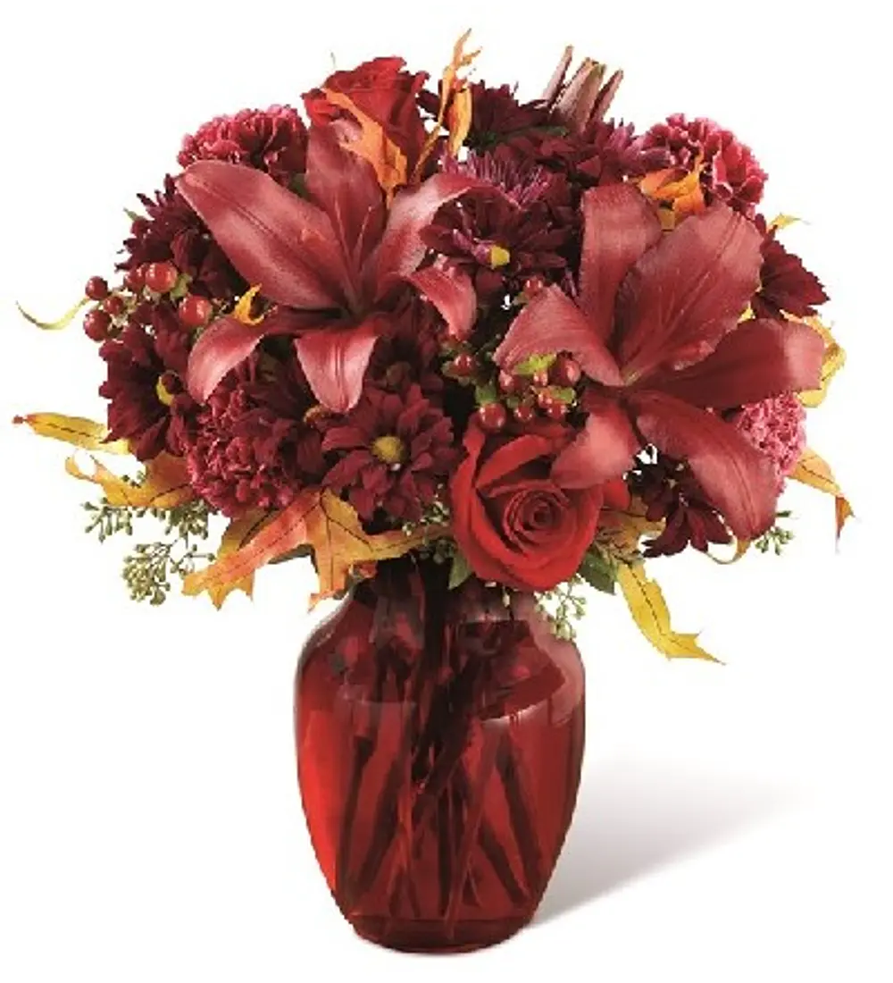 Florero Mixto Rojo