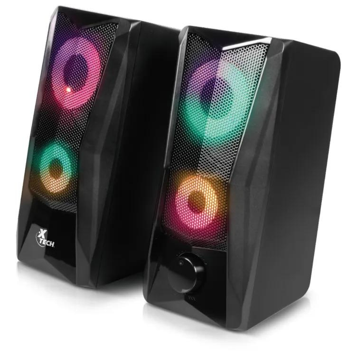 Parlante para PC Con Luces Led Xtech Stereo XTS-130 Incendo