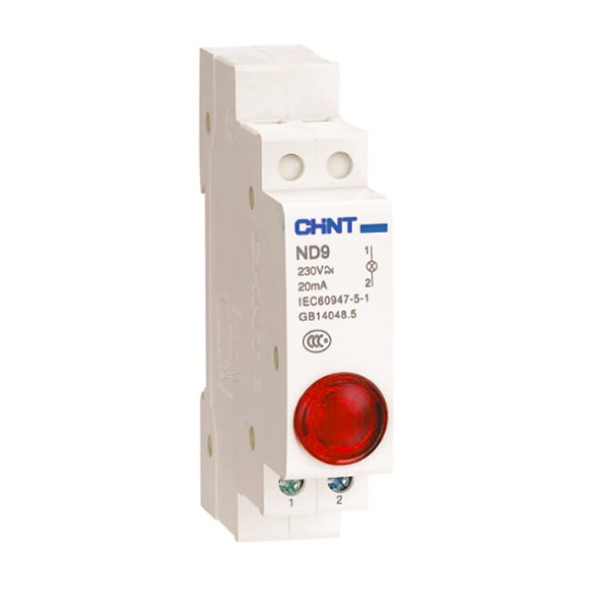Piloto Led a Riel Din color Rojo 230 Vac/dc, IP20