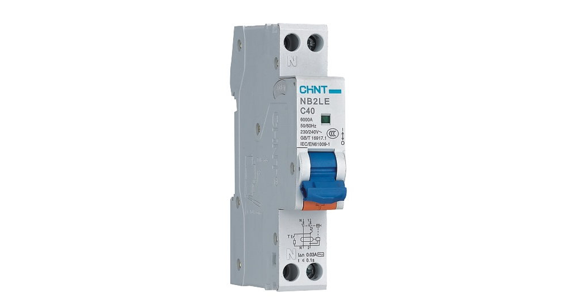 Interruptor RCBO 1P+N 16A curva B +diferencial 300mA tipo A