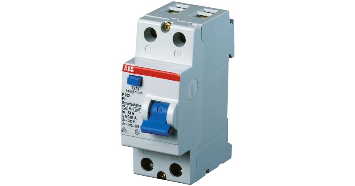 Interruptor diferencial 2Px63A 300mA, F202 AC-63/0.3
