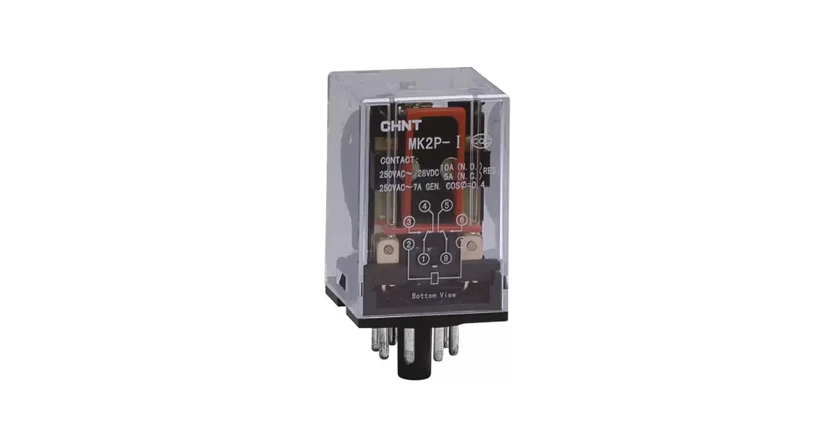 Rele encapsulado MK-2P-220Vac, 220V, 2 NA/NC, 10A, octal