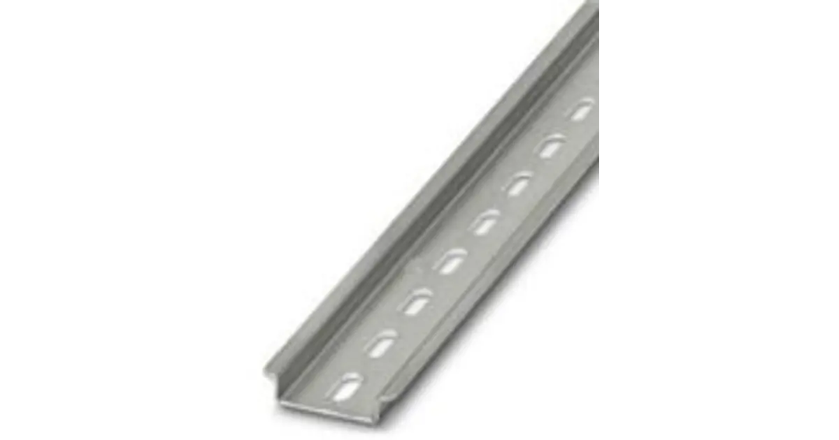 Riel DIN tipo TS-35 aluminio perforado 35x7.5mm (en tira 1m)