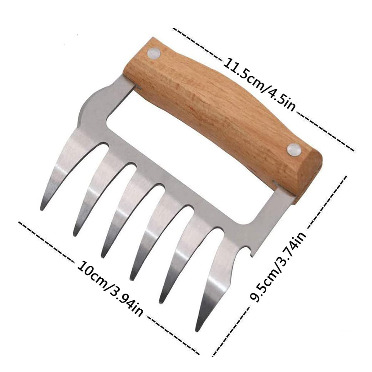 X2 Garras De Oso Acero Inoxidable Para Asados Parrilla Bbq