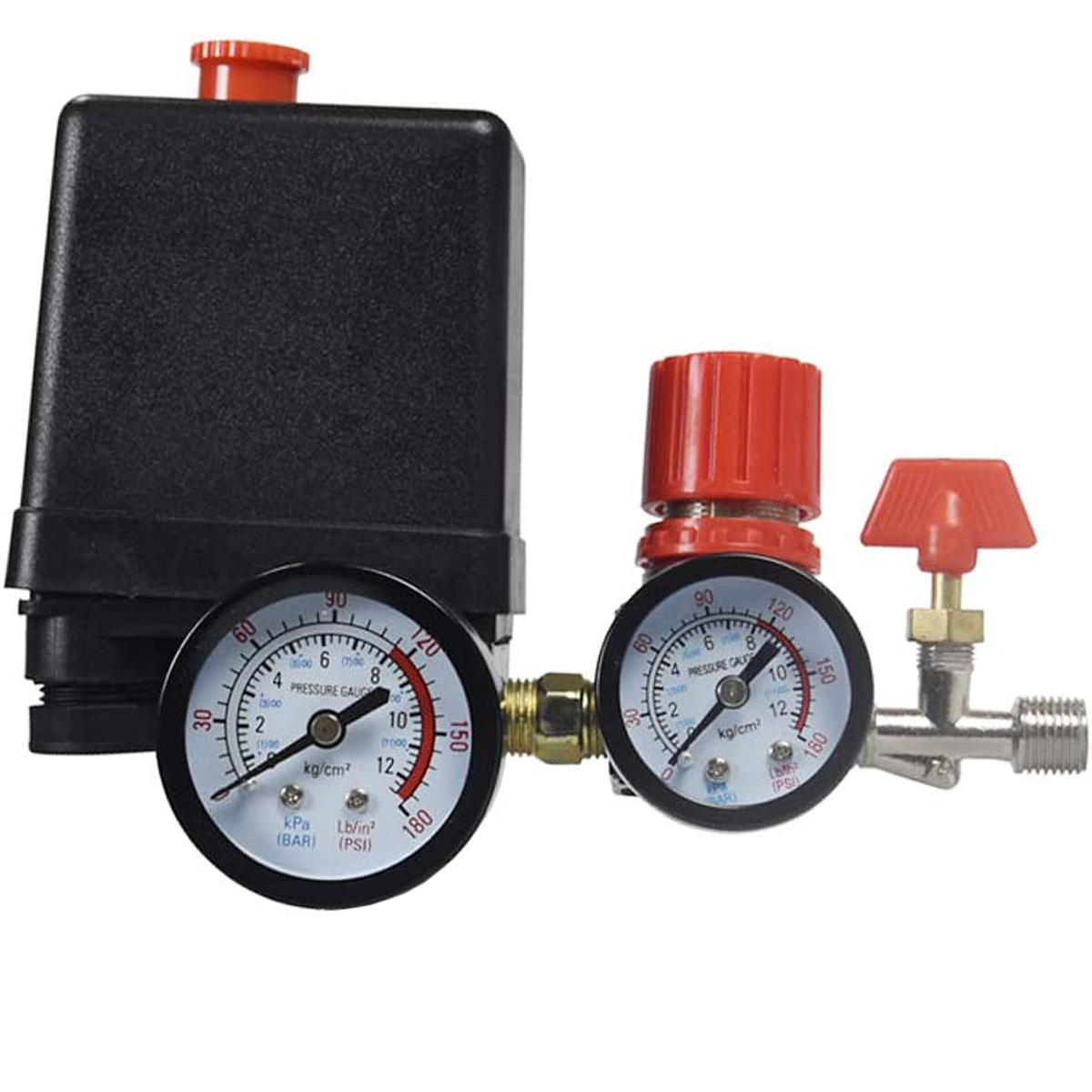 Compresor Aire Válvula Presión 180psi Interruptor Regulador