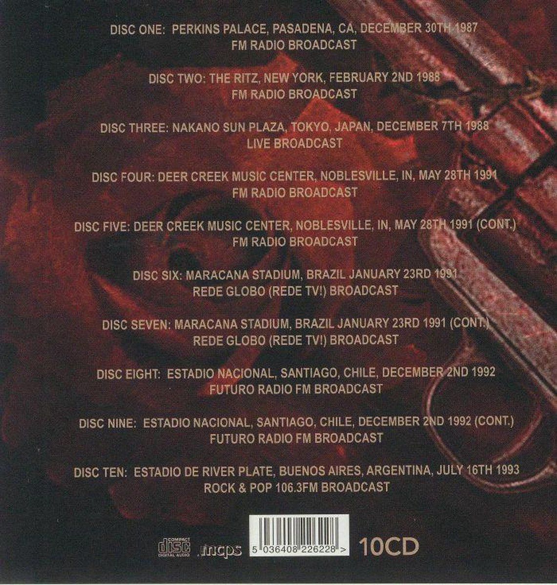 Guns N' Roses – The Rock N’ Roll Road Trip (Box Set 10 CDs e