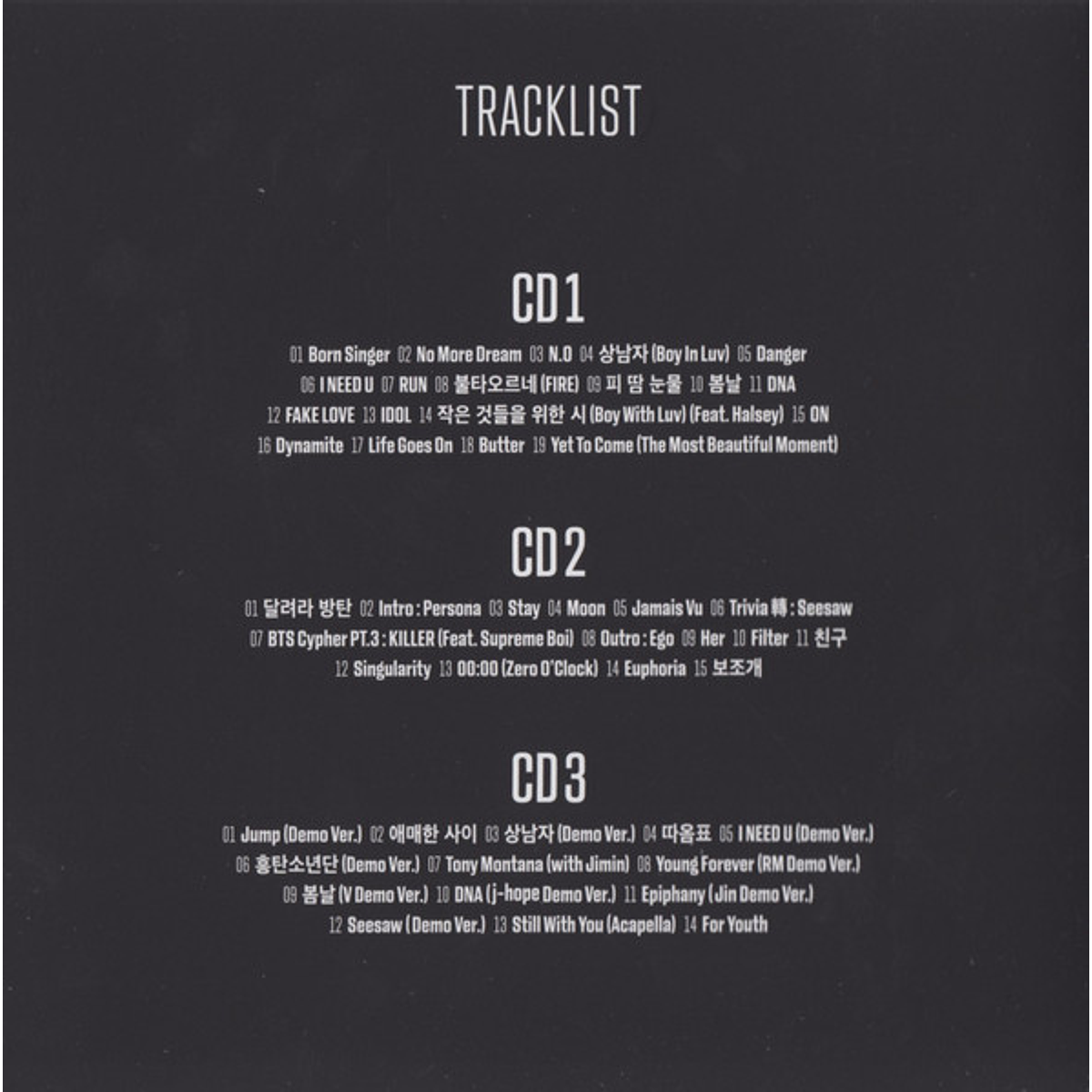 BTS - Proof (CD Triple, Compilación)